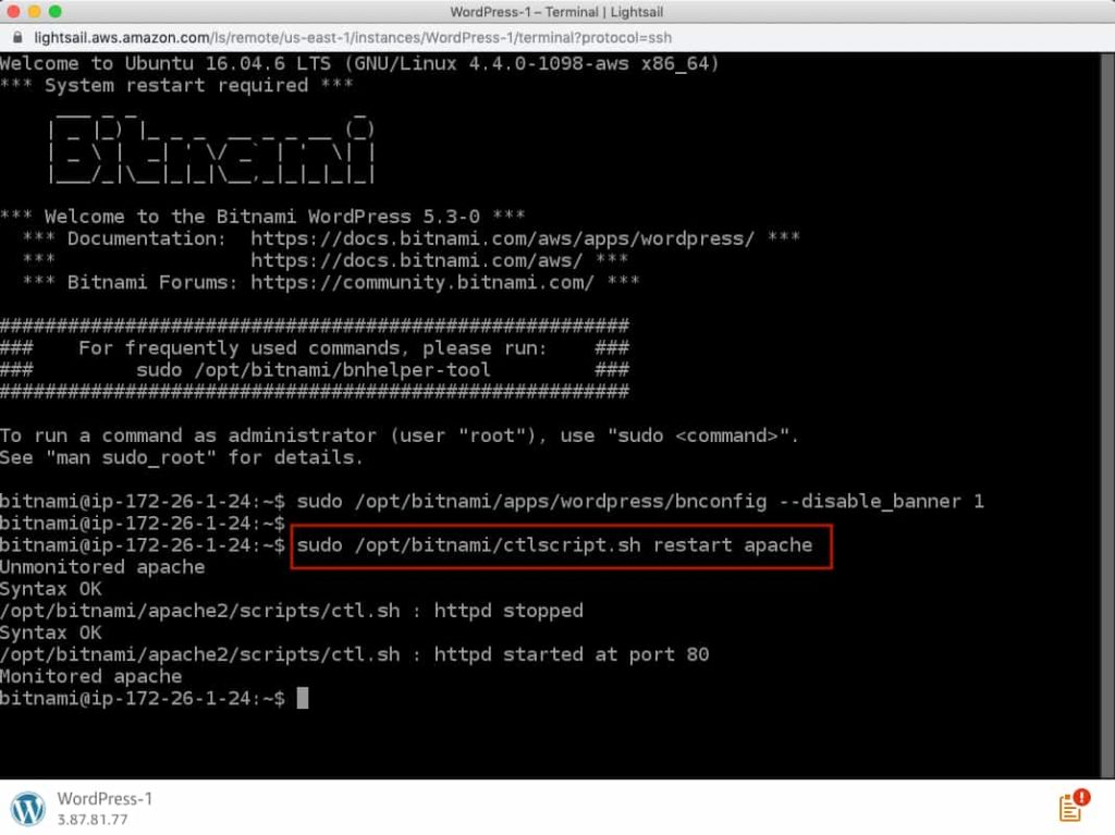 How To Remove Bitnami Banner From WordPress.
