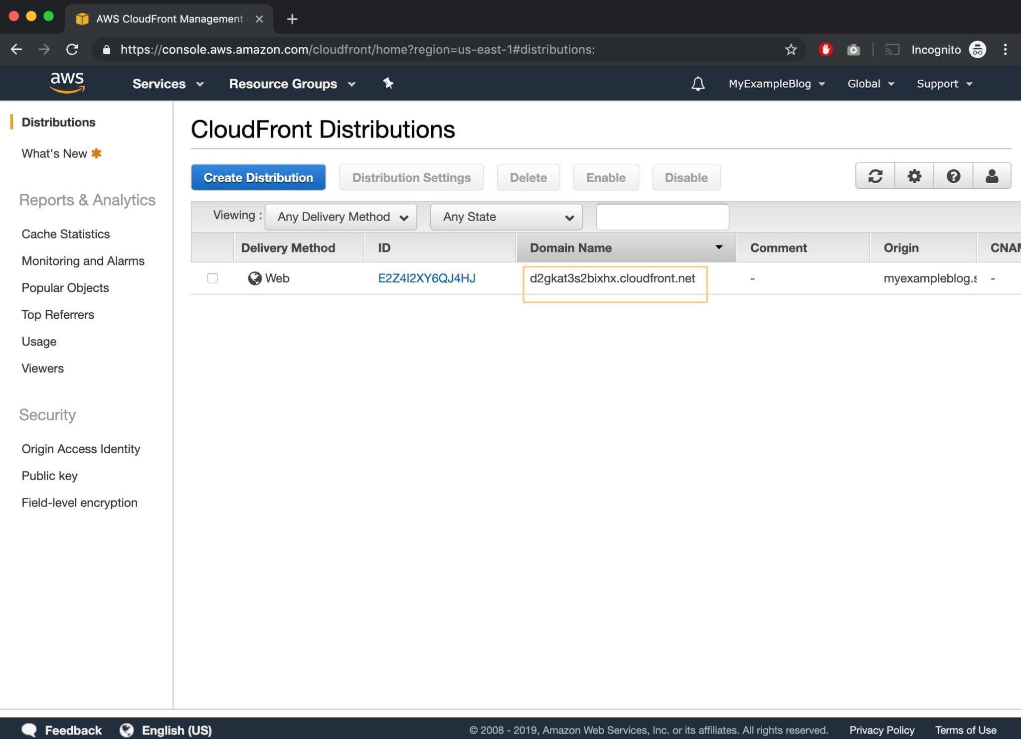 How to Configure WordPress CloudFront CDN in Front of the S3 bucket.
